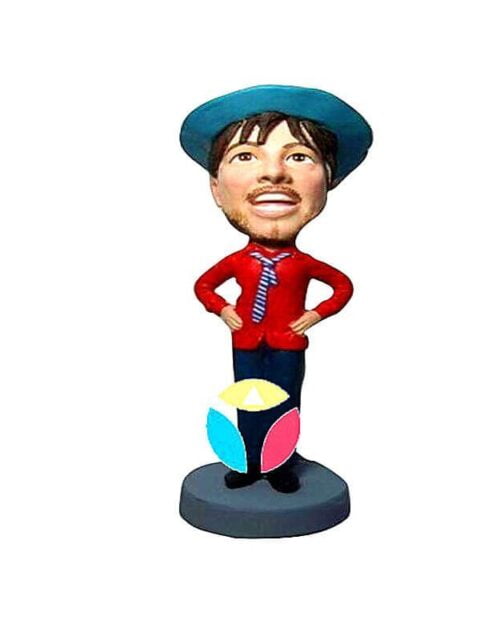 Man waving hand bobblehead - Prime Bobbleheads