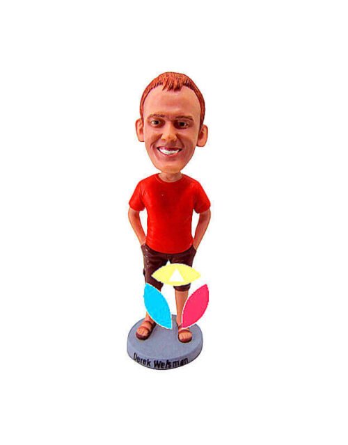 Man waving hand bobblehead - Prime Bobbleheads